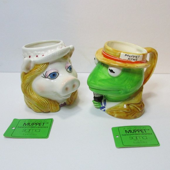Sigma Beauty | Dining | Vtg Sigma Muppets Mug News Kermit The Frog Miss ...